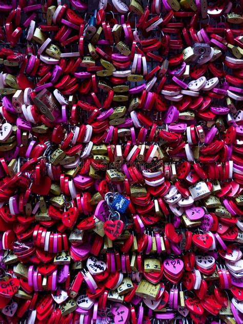 Padlocks Symbol Of The Engagment Of The Couples Editorial Image Image