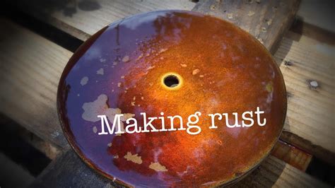Diy Quickly Rust Steel Youtube