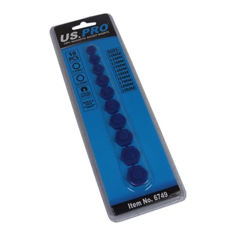 10pc Magnetic Socket Inserts 10 19mm All Tools Direct