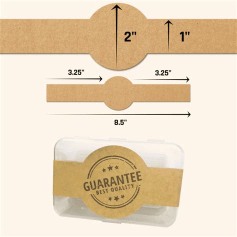 1 X 85 Brown Kraft Soap Labels Townstix