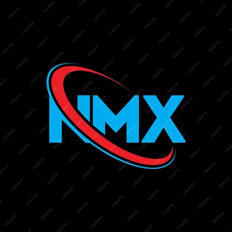 Premium Vector Nmx Logo Nmx Letter Nmx Letter Logo Design Initials Nmx Logo Linked With Circle