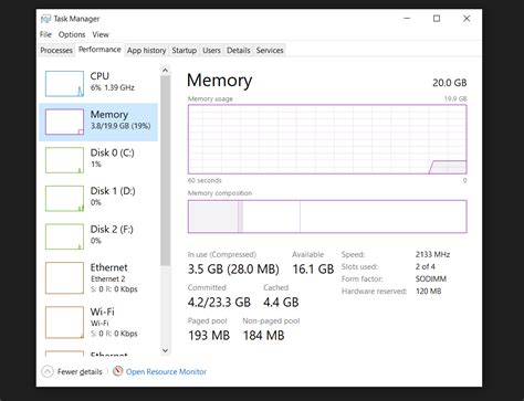 Memory Speed Is Incorrect On Task Manager Windows 10 1903 Rwindows10