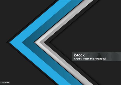 어두운 회색 빈 공간에 추상 적색 흰색 화살표 3d 방향 디자인 현대 미래 배경 벡터 그림 0명에 대한 스톡 벡터 아트 및 기타 이미지 Istock