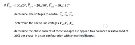 Solved Hello Need Help With This Symmetrical Component Chegg