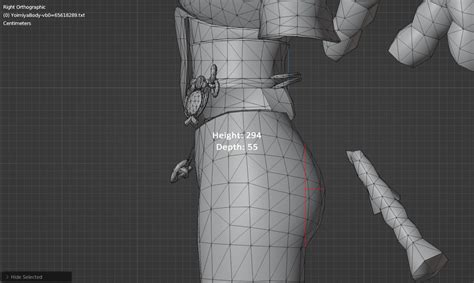 Accurate Genshin Girls Butt Size Using Measurements From In Game Models