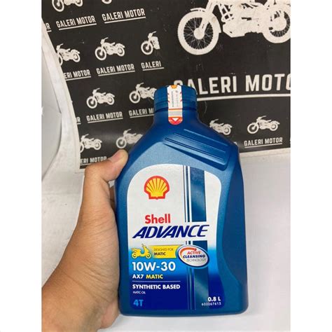 Jual Oli Shell Ax7 Matic 10w 30 800ml Original Shell Oli Shell Ax7 Scootic 10w 30 Oli Matik