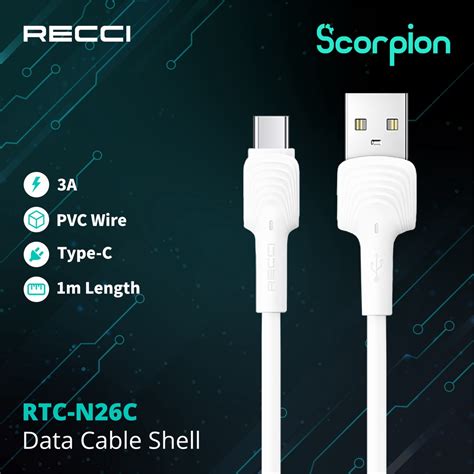 Recci Rtc N26 Shell Data Cable Shopee Malaysia