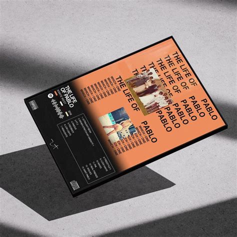 Kanye West The Life Of Pablo Album Cover Poster Print Dorm Bedroom