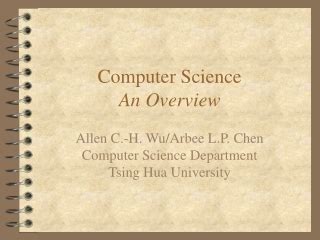 PPT Computer Science An Overview PowerPoint Presentation Free Download ID