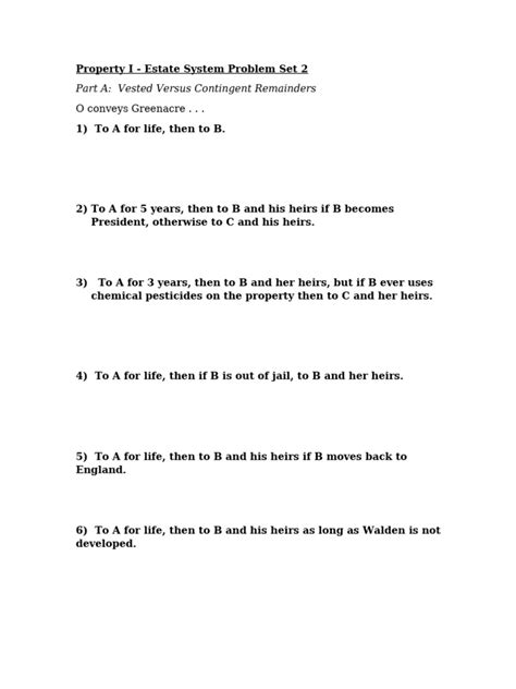 Problem Set 2 Estate System Pdf