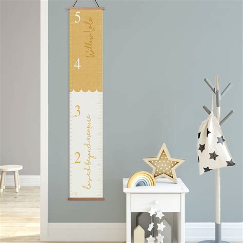 Personalised Loved Beyond Measure Canvas Height Chart By Pepper Print Shop