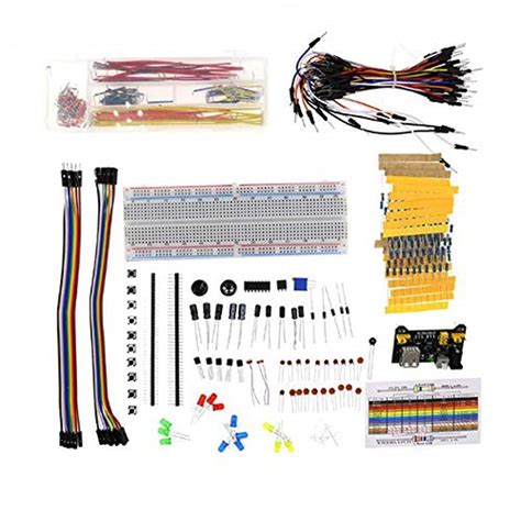 Treedix Electronics Fun Kit Jumper Wire Resistors Breadboard Basic K Treedix Official