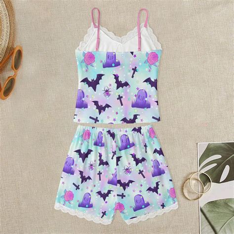 Pastel Goth Cami With Lace Edge Kovenkhaos