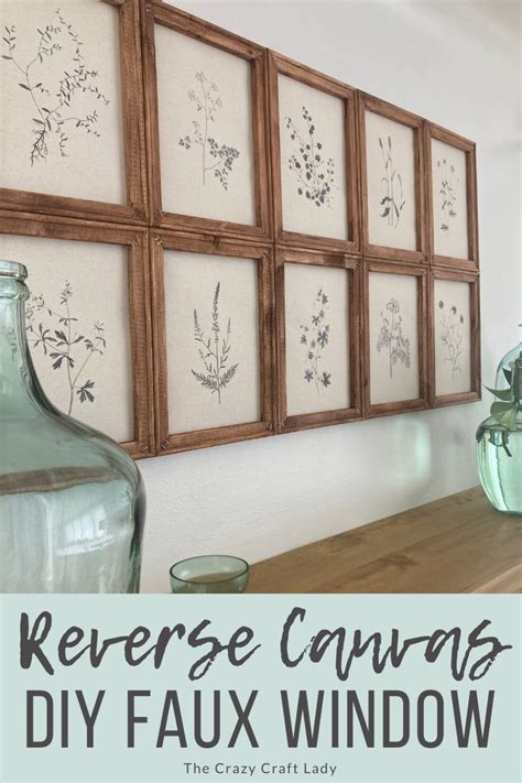 DIY Faux Window Picture Frame A Reverse Canvas Project Window Frame Picture Faux Window