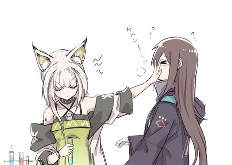 Doctor Kal Tsit And Female Doctor Arknights Drawn By Nejikyuu Danbooru