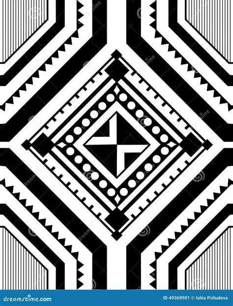 Ethnic Ornament Stock Illustration Illustration Of Abstract 49369901