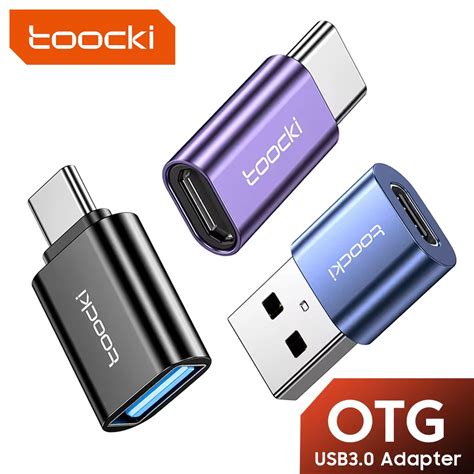 Toocki OTG USB To Type C Adapter Micro To Type C Male To USB Female Converter For Xiaomi