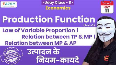 Law Of Variable Proportion Relationship Between TP MP AP YouTube