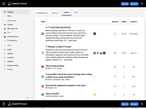 opencv discover discourse discover