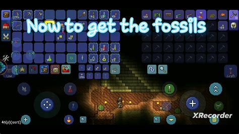 Terraria Ep 4 Fossil Armor Youtube