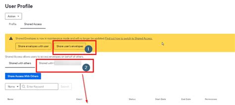Docusign Info Section Share Envelopes Community