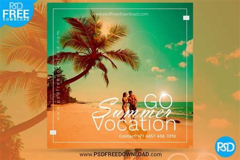 Summer Vocation Free Psd Flyer Template Psdflyer