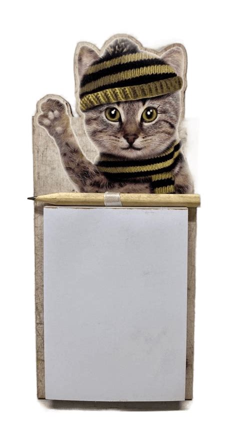 Magnetic Notepad Cat 2023 Olka Polka Creations