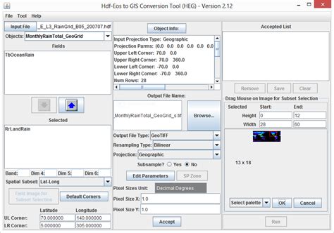 Hdf Eos To Geotiff Conversion Tool Heg