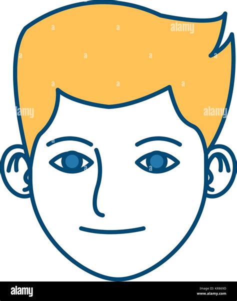 Young Man Face Cartoon Icon Vector Illustration Graphic Design Stock Vector Image And Art Alamy