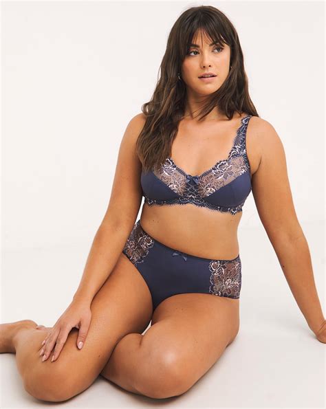 2 Pack Ella Lace Non Wired Full Cup Bras Fashion World