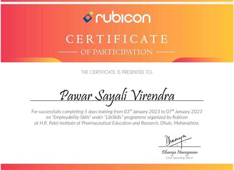 Sayali Pawar On Linkedin Successfully Completed 5 Days Training On Employability Skills Under…