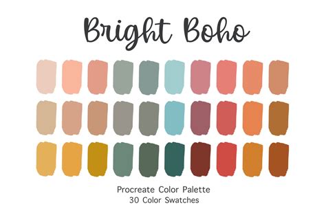 Boho Procreate Color Palette Nudes Color Palette Ipad Color Palette My XXX Hot Girl