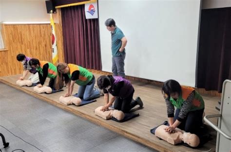 북구 금곡동 자율방재단 응급처치 심폐소생술 교육 실시