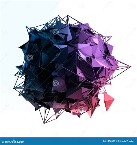 Structure 3d Render Computer Graphics Cg Crystal Illustration One