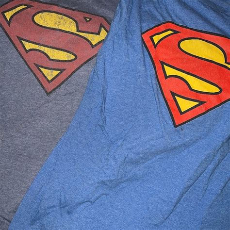 Old Navy Shirts And Tops Superman Logo Tshirts In Blue And Gray
