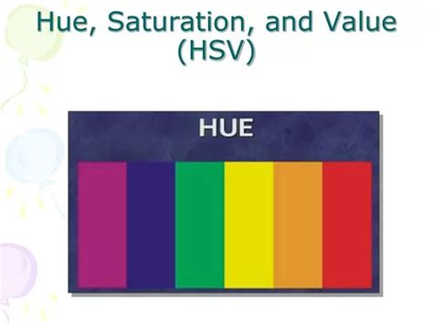 Ppt Hue Saturation And Value Hsv Powerpoint Presentation Free