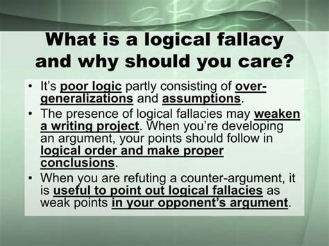Logical Fallacies Ppt Pptx Education