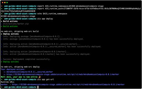 Deploy Asset Compute Workers To Adobe Io Runtime For Use With Aem As A
