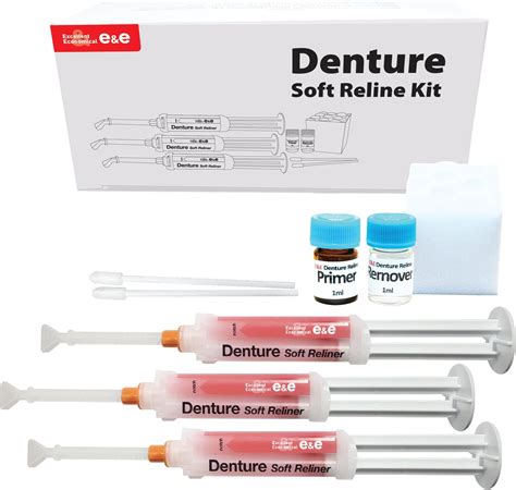 Eande Upper And Lower Denture Soft Reline Kit Industrial