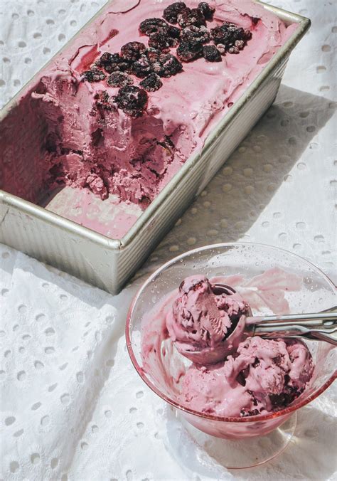 No Churn Black Raspberry Chip Ice Cream Caroline Franco