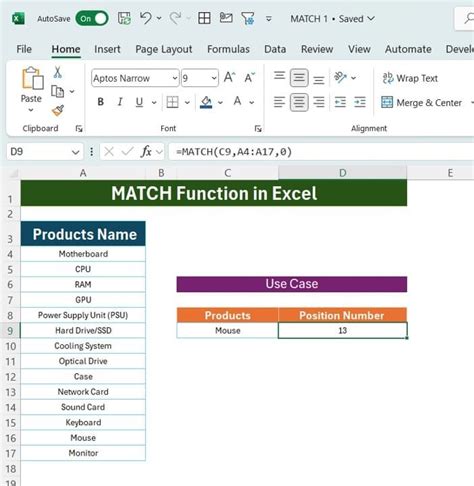 Use Match Function In Excel With Examples Pk An Excel Expert