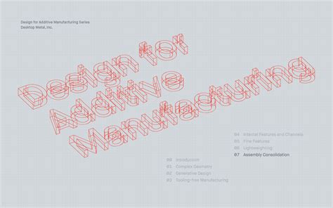 Design For Additive Manufacturing Assembly Consolidation Desktop Metal