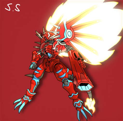 I Tried To Make Shinegreymons Design Fit More With Rizegreymons