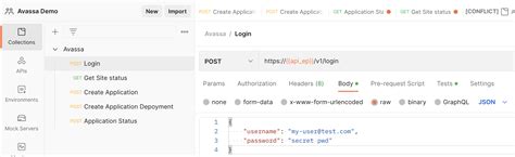 Accessing The Avassa Rest Api Using Postman Avassa Docs