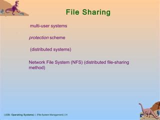 8 0 Os File System Management PPT Operating Systems Computer Software And Applications