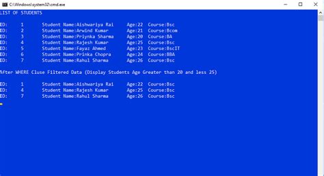 How To Use Data Filtering Operations With Database Using Linq