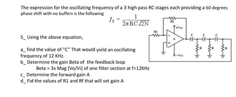 Solved The Expression For The Oscillating Frequency Of A 3 Solved The Expression For The Oscillating Frequency Of A 3