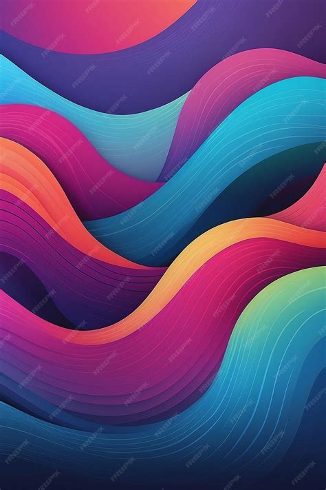 Premium Photo Abstract Gradient Wavy Background