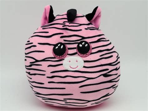 Ty Squish A Boos Plush Zoey The Zebrasmall Size Version