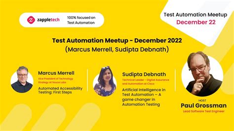 test automation meetup december 2022 marcus merrell sudipta debnath youtube
